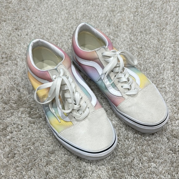 Vans | Shoes | Vans Pastel Rainbow Sneakers | Poshmark